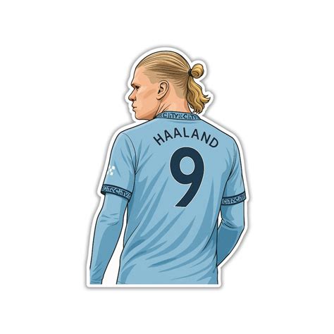 Goal Machine 9 Erling Haaland Sticker Stickyfunk Premium Stickers