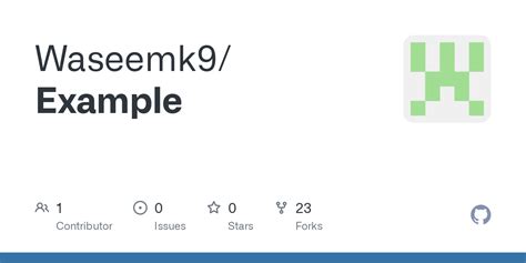GitHub Waseemk Example