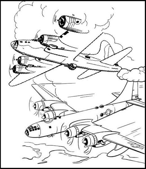 Fighter Jets In Combat Coloring Page Coloring Pages Airplane