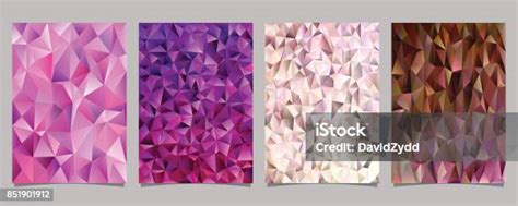Abstract Geometrical Irregular Triangle Tile Mosaic Flyer Template Set Flyer Backgrounds From