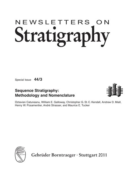 Pdf Sequence Stratigraphy Methodology And Nomenclature
