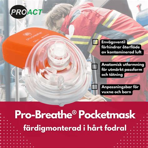 🌟säkert Och Effektivt Vid Första Hjälpen Pro Breathe Pocketmask Infiniti