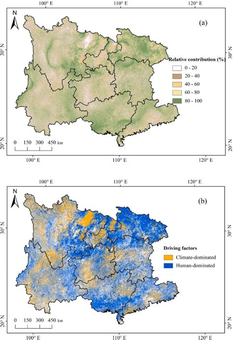 Spatial Patterns Of The Contribution Of Human Induced Factors To Download High Quality