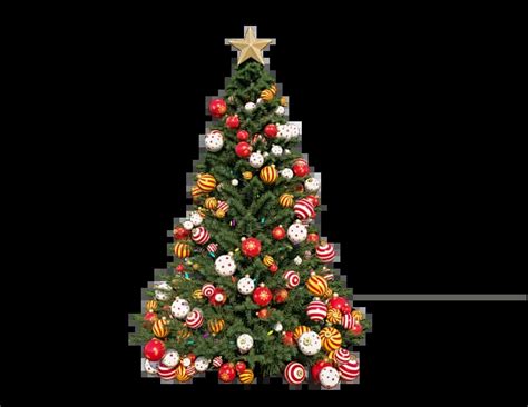 创意圣诞节圣诞树素材元素 花瓣网