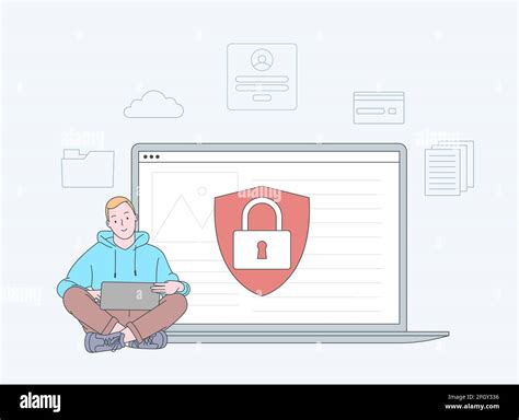 Data Breaches Data Leakage Prevention Concept Personal Digital Security Defence Protection