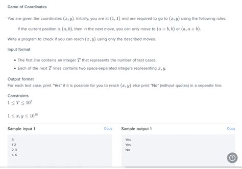 Solved Game Of Coordinates You Are Given The Coordinates X Chegg Com