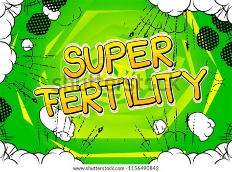 Super Fertility Vector Illustrated Comic Book Stock Vector Royalty
