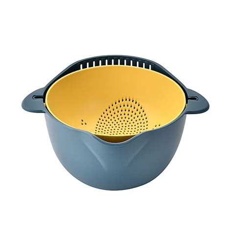 Flipping Double Layer Colander 2 In 1 Bowl And Strainer Filter