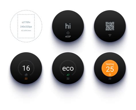 Esphome Nest Thermostat Clone On Cheap Rotary Display Share Your Projects Home Assistant