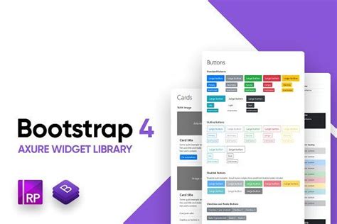 Axure Bootstrap 4 Widget Library Widget Website Template Templates