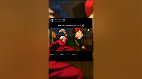Mickey Strongest Kick Ever 💀 Mikey Vs Izana Anime Shorts Youtube