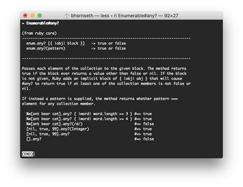 on documentation