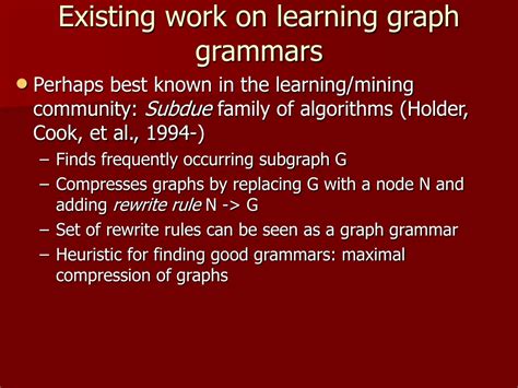 ppt induction of node label controlled graph grammar rules powerpoint
