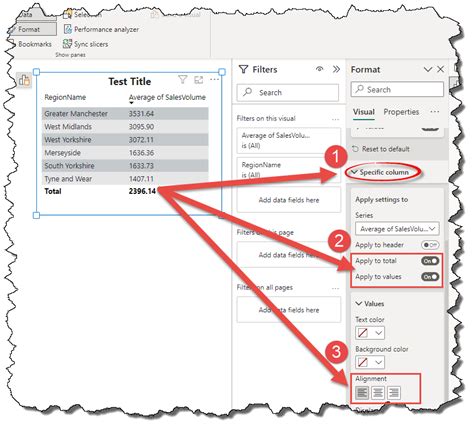 Solved How Can I Align Column Subtotals In A Powerbi Tabl Microsoft Fabric Community