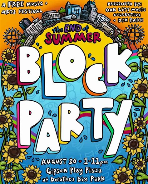 End Of Summer Block Party At Gipson Play Plaza Free Music And Arts