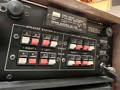 Sansui Quadraphonic Qrx 5500 Amplifier Photo 3814893 Aussie Audio Mart