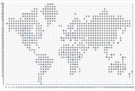 Excel Dot Map Charts • My Online Training Hub
