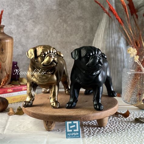 مجسمه سگ بولداگ دو عضوی هوم دید