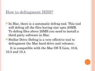 How To Remove Drive Fragmentation PPT