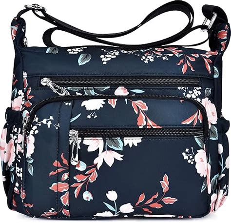 Women Shoulder Handbag Roomy Multiple Pockets Bag Ladies