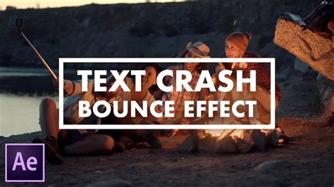 Text Crashbounce Animation Effect After Effects Tutorial Youtube