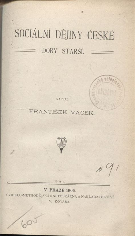 Sociální Dějiny české Doby Starší Hol Aukro