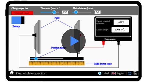 Parallel Plate Capacitor Simulator