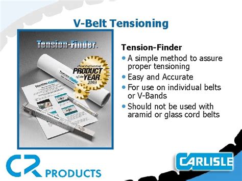 Vbelt Installation Tensioning Vbelt Installation Check List 1