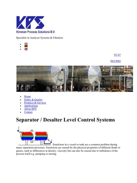 Desalting Agar Interface Level Control Miro Kinman Pdf