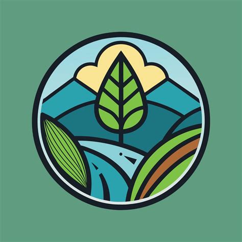 Environment Logo Illustration On Solid Background 47199670 Vector Art