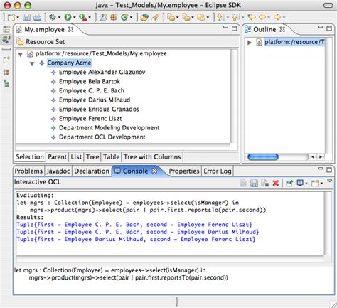 Implementing Model Integrity In EMF With MDT OCL