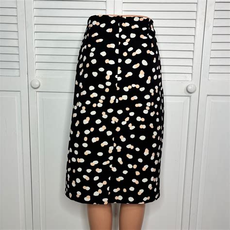 Philosophy Dotted Pencil Skirt In Black Size 14 Consignwithkatie