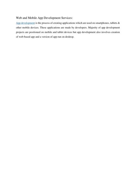 Ppt Web And Mobile App Development Services Powerpoint Presentation
