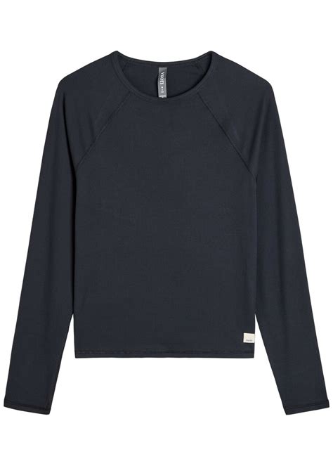 Vuori Pose Ribbed Jersey Top Black Vuori