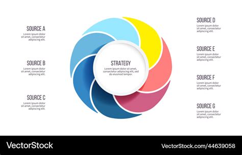 Business Infographic Pie Chart With Options Vector Image