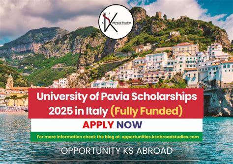 University Of Pavia Scholarships 2025 In Italy Fully Funded Ksa