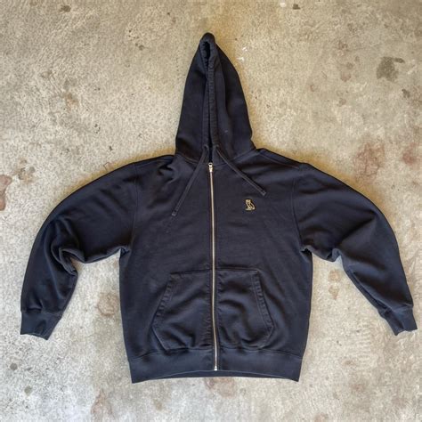 Octobers Very Own Black Zip Up Hoodie Size M No Depop