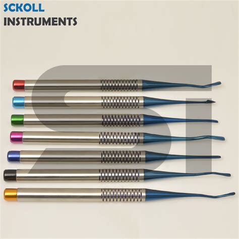 Pdl Elevator Set Of 7 Pcs Blue Titanium Coated