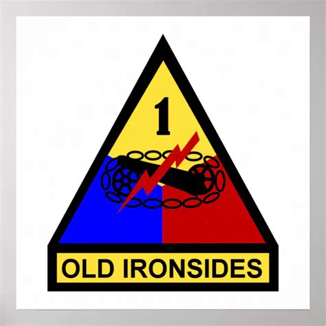 1st Ad Old Ironsides Patch Poster Zazzle