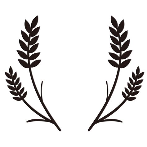 Aimlayton 2 Pieces Black Metal Grass Wall Decor Window Art Elegant Sign