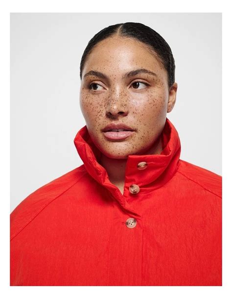 Commonry Eden Parka In Poppy Myer