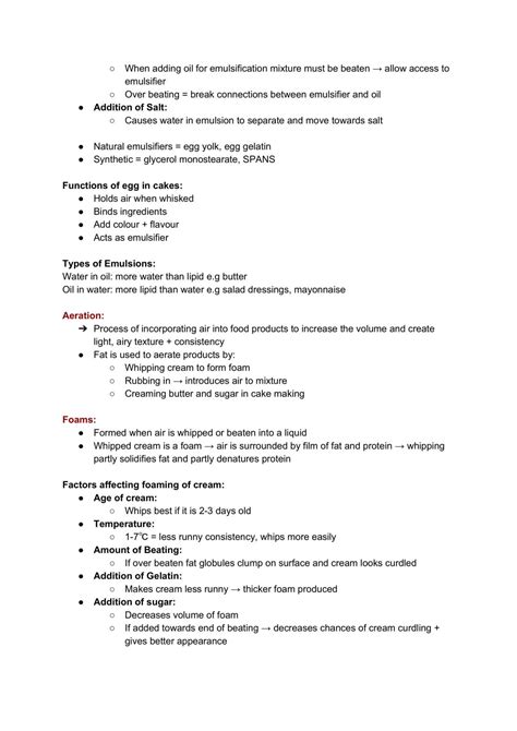 Food Tech Notes Food Technology Year 12 Hsc Thinkswap