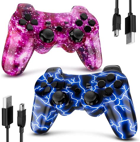 Amazon Bowei Ps3 Controller Wireless 2 Pack Double Shock Gamepad For