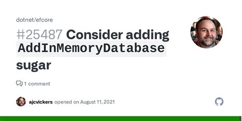 Consider Adding `addinmemorydatabase` Sugar · Issue 25487 · Dotnet