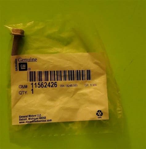Gm 11562426 Nos Genuine Gm Oem Water Pump Bolt Bl04 Ebay