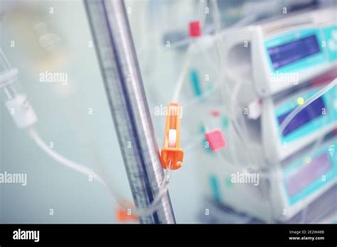 Medical Device For Intravenous Drip Stock Photo Alamy