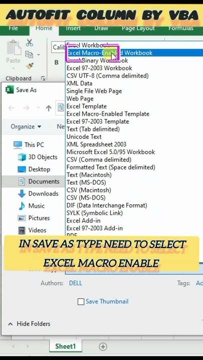 autofit columns by using vba in excel sheet shorts shortsvideo excel