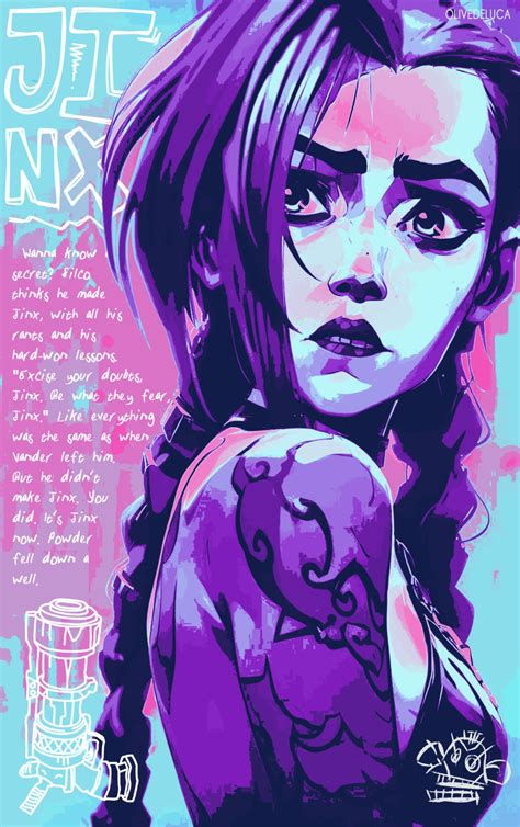 Arcane Art Design 34 Jinx The Arcane Series Arcane Poster Art