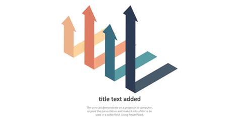 Graphic Of Arrows Pointing Upward In Different Colors Google Slide Theme And Powerpoint Template