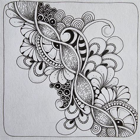 From Jlzentangstique Yt Video Lets Tangle Together Tile No 74